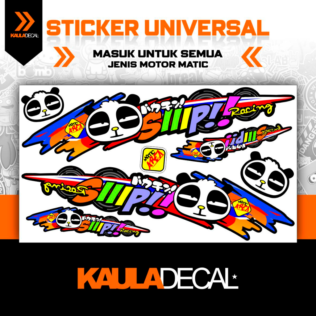 Motorcycle STRIPING STICKER ALL MATIC MOTIF 423 / UNIVERSAL MATIC ...