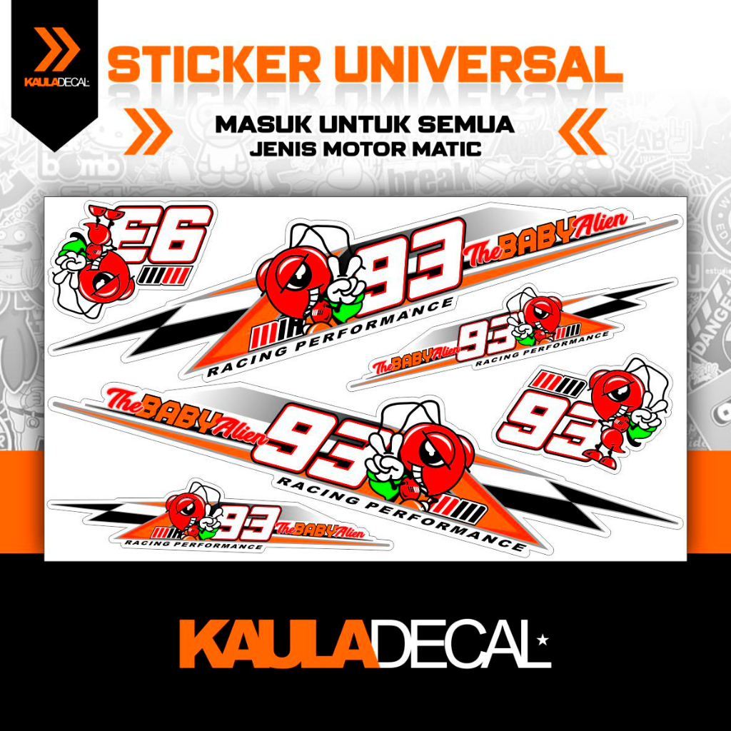 All MATIC MOTIF 557 Motorcycle STRIPING STICKER/UNIVERSAL MATIC/STICKER ...