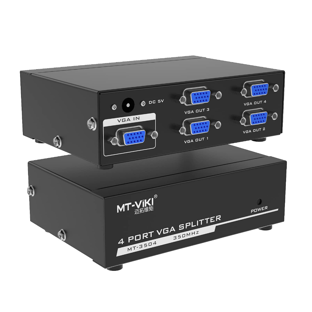 Vga Splitter 4 Port VGA Spliter 4 Port VGA Split 1 To 4 Port VGA ...