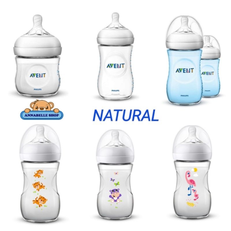 Philips Avent NATURAL bottle 125ml 260ml Baby Milk bottle box | Shopee ...