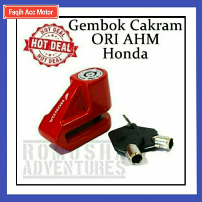 Ahm original Honda Disc Padlock | Shopee Malaysia