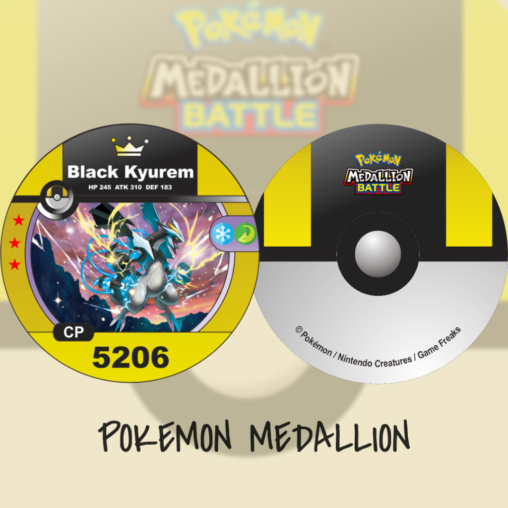 Black Kyurem Custom Medallion Pokemon Card | Shopee Malaysia