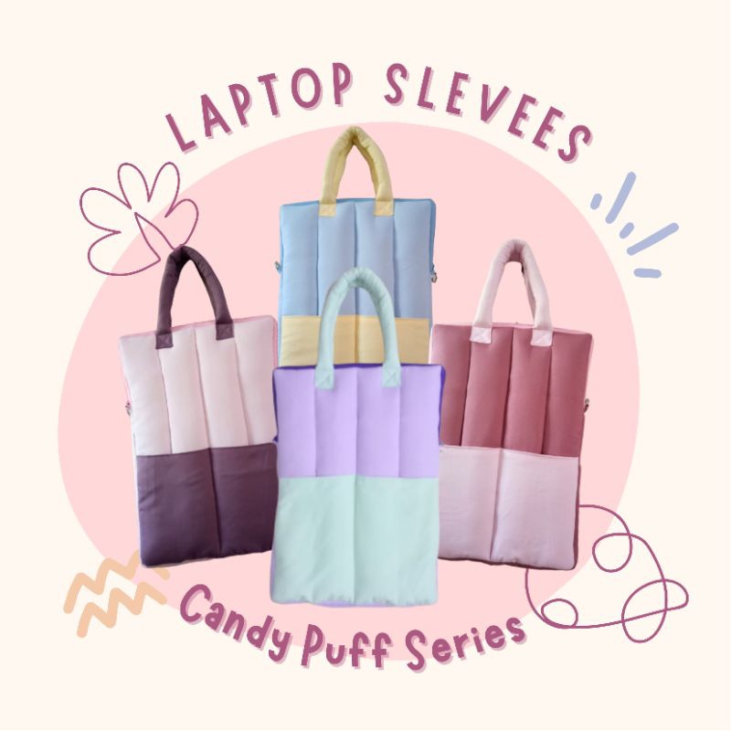 Laptop Sleeves Candy Puff Series by Wearing Basita (Laptop Bag/Laptop ...
