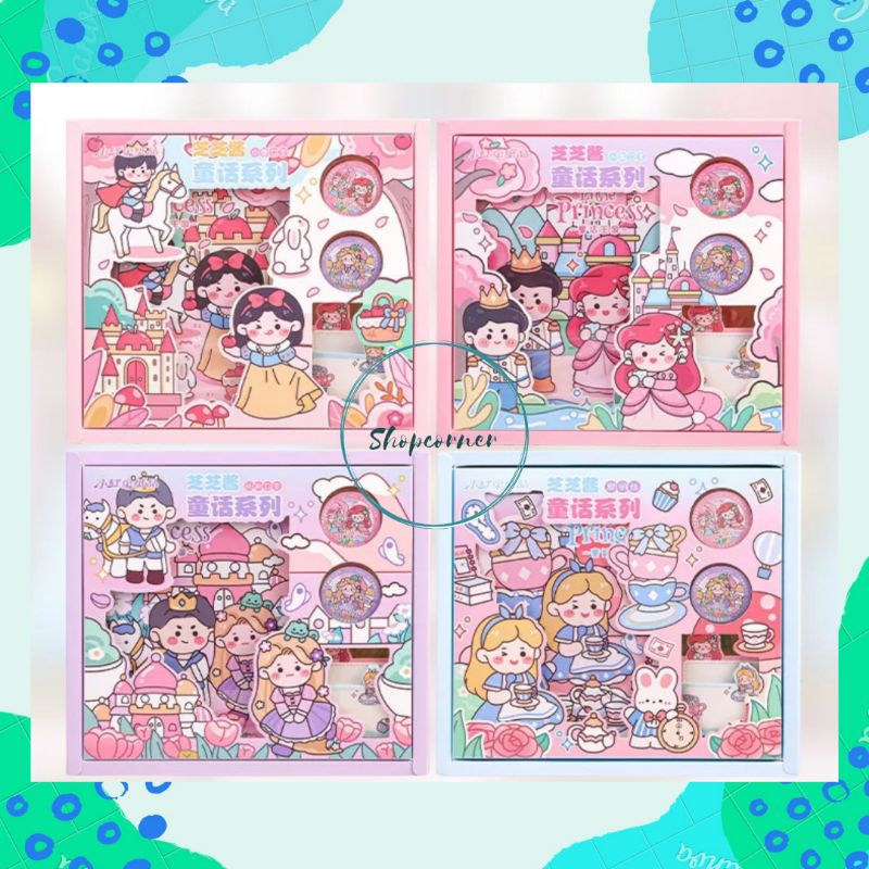 Diary Set / Notebook Journal Kit Disney Princess Ariel Snow White Alice ...