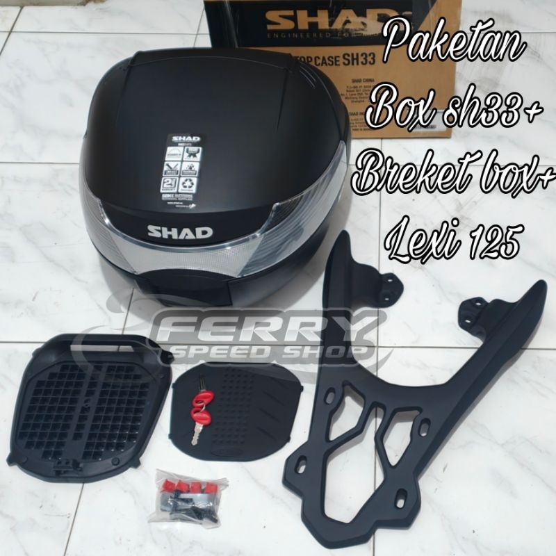 Box package shad sh33 plus Backrest shad sh33 plus Bracket Bracket ...