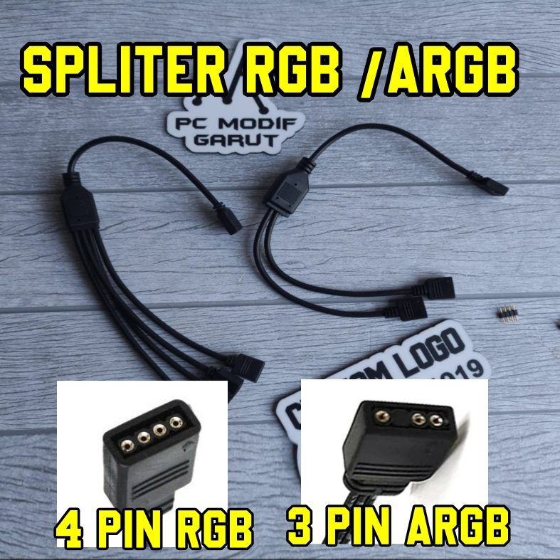 Rgb 4-pin rgb Or 3-pin argb Branch Cable | Shopee Malaysia