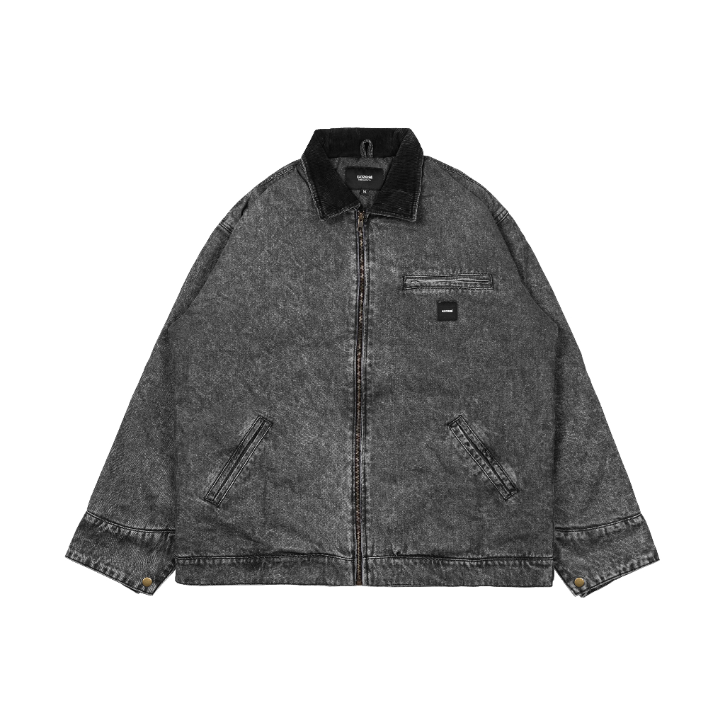 Gozeal | Work Jacket | Diego Washed Gray | Shopee Malaysia