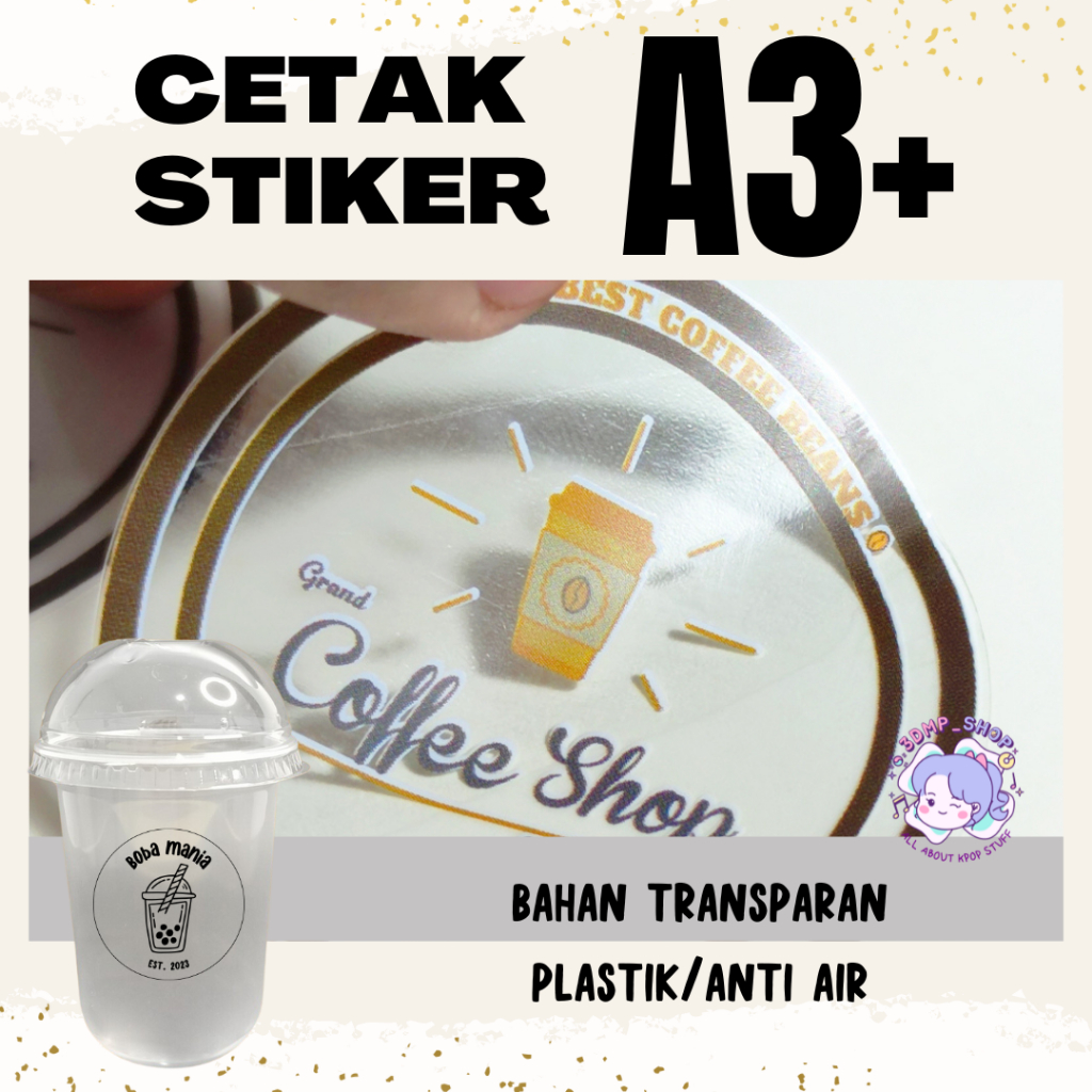 Print And CUTTING Transparent A3+ Stickers | Shopee Malaysia