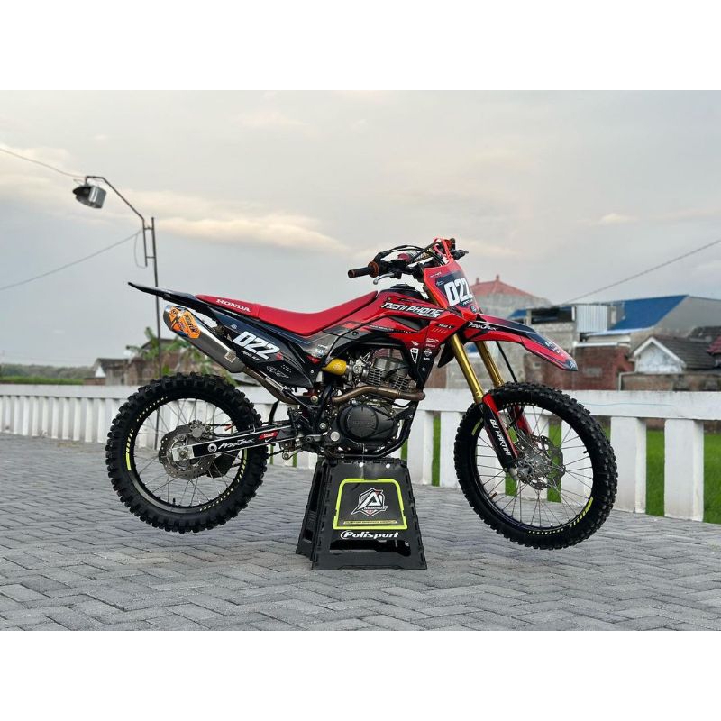 MERAH HITAM Full Body Red Black CRF Decal | Shopee Malaysia