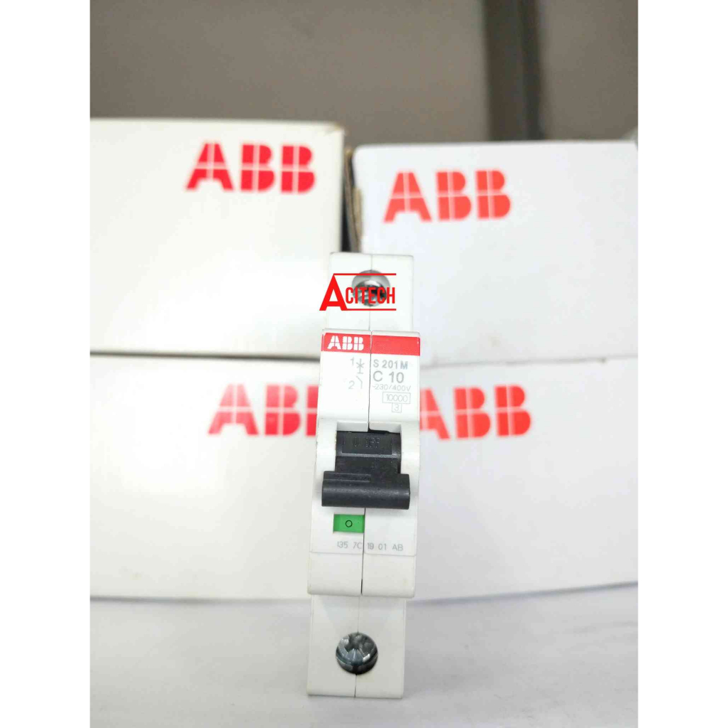 Abb MCB 1P 1phase 10a MCB S201M-C10 | Shopee Malaysia