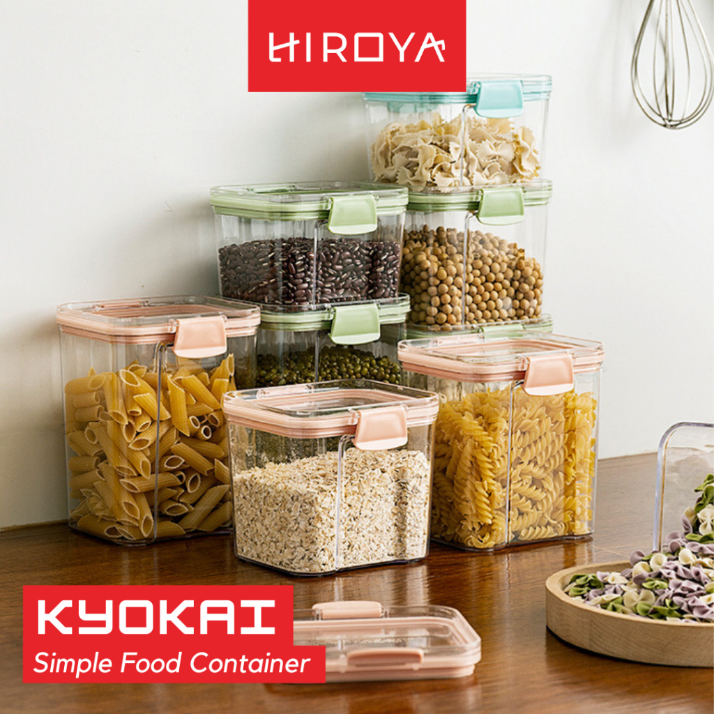 [HIROYA]KYOKAI Storage Coffee Tea Sugar Aesthetic Snack Jar Pastel ...