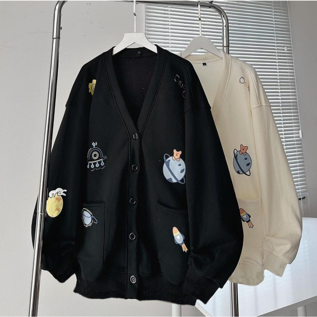 Planet CARDIGAN SPACE ASTRO CARDY OVERSIZE OUTHER (PH) | Shopee Malaysia