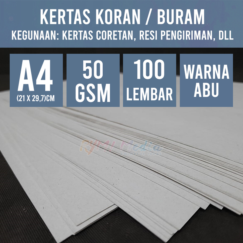 50 gsm A4 Opaque Newspaper Paper, 100 sheets 50 gram Thin Newspaper ...