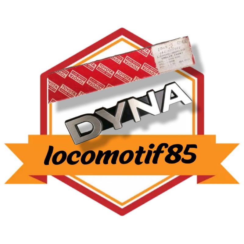 Emblem logo Embossed original original Toyota dyna Rino chrome chrom ...