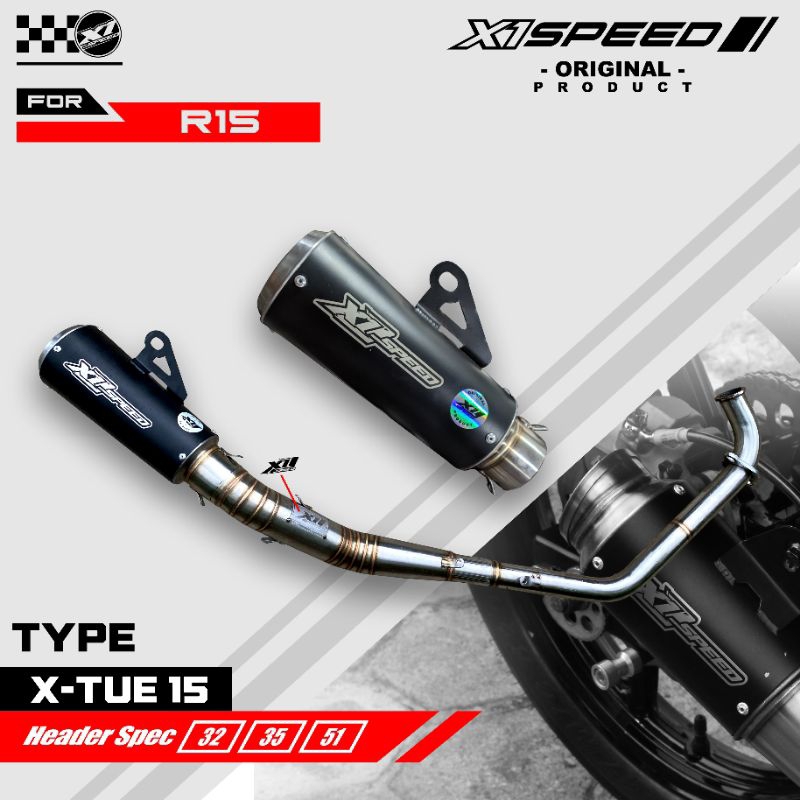 Fullsystem Exhaust Yamaha R15 V3 And V1 Original X1 Speed | Shopee Malaysia