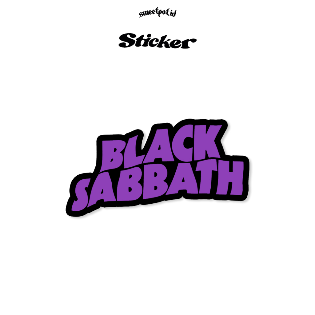 Black SABBATH STICKER / BIJIAN STICKER / RETAIL STICKER / METAL STICKER ...