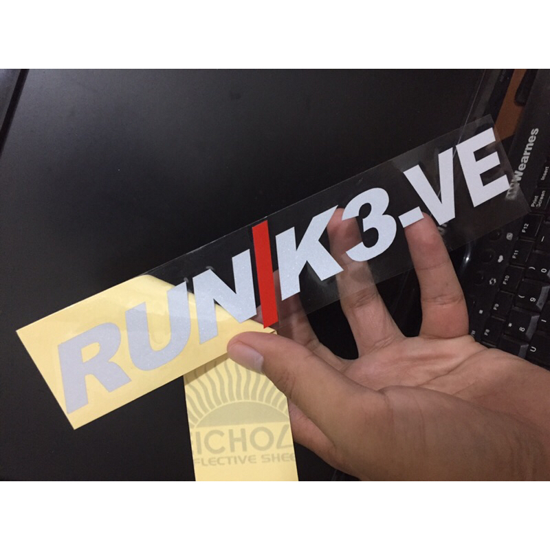 Run/k3-ve cutting sticker car window sticker | Shopee Malaysia