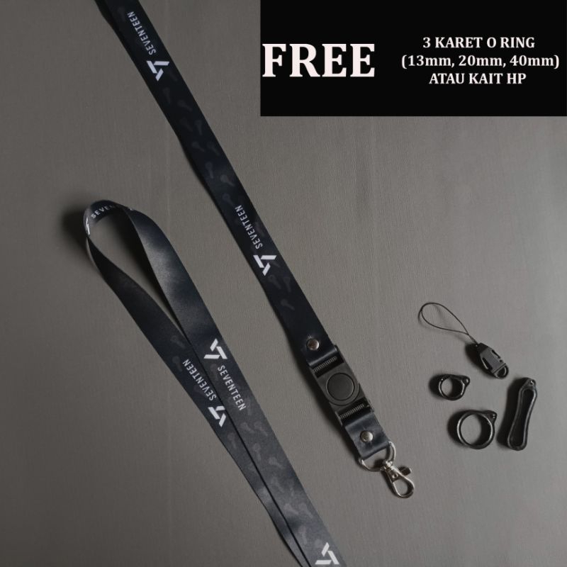GANTUNGAN HP Cellphone Hanger Strap - Seventeen ID Card Nametag Hanger ...