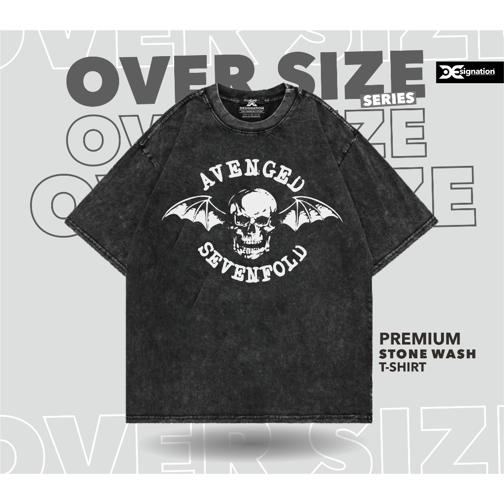 Designation - Kaos Band AVENGED SEVENFOLD Stone Wash Oversize/Tshirt ...