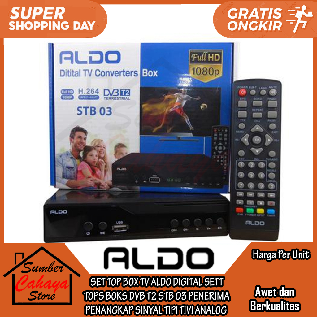 Aldo Set Top Box Tv Digital Sett Tops Boks DVB T2 STB 03 Signal Catcher ...