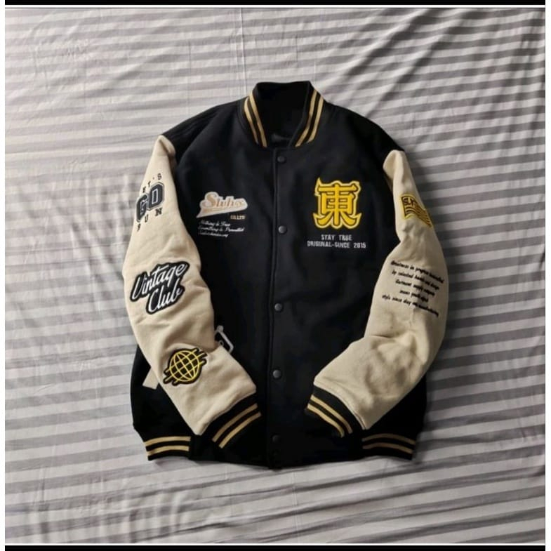 Full Embroidery Vintage Varsity Jacket / Salvio Kamikaze Men's Women's ...