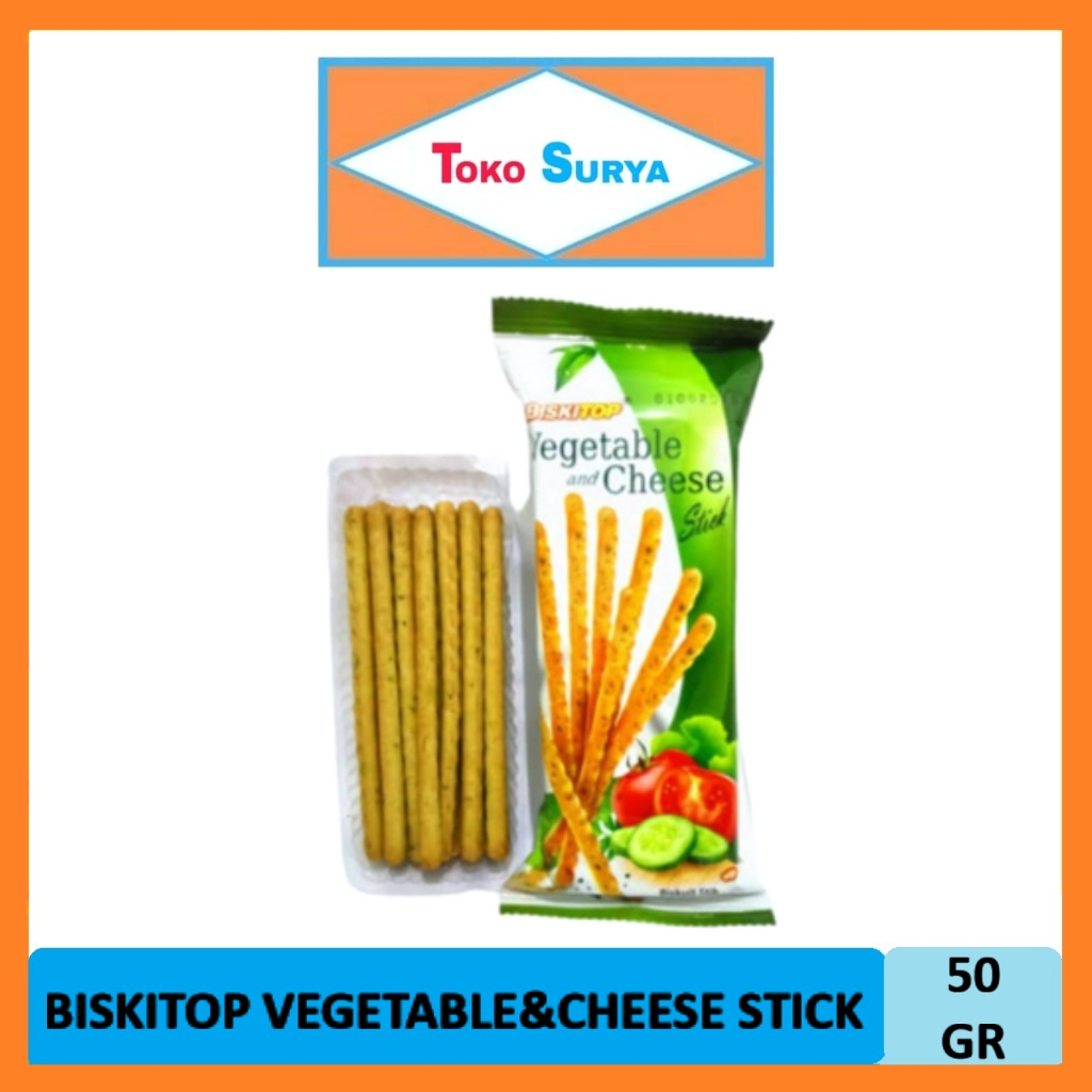 Biskitop Vegetable Cheese Stick 50 Gr (Pcs) | Shopee Malaysia