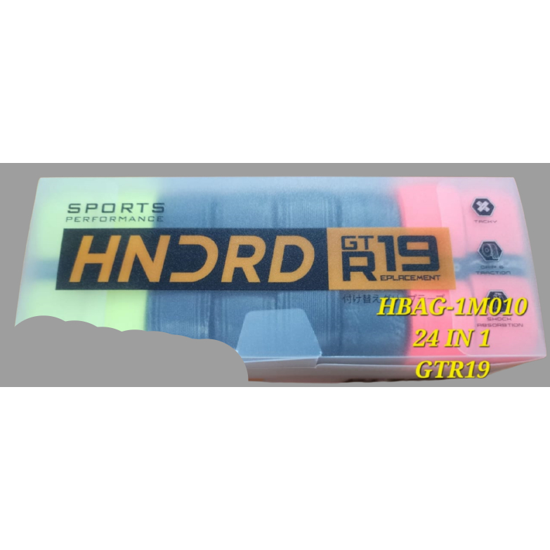 100% ORIGINAL HNDRD GTR 19 HUNDRED THICK RUBBER RACKET BADMINTON GRIP ...