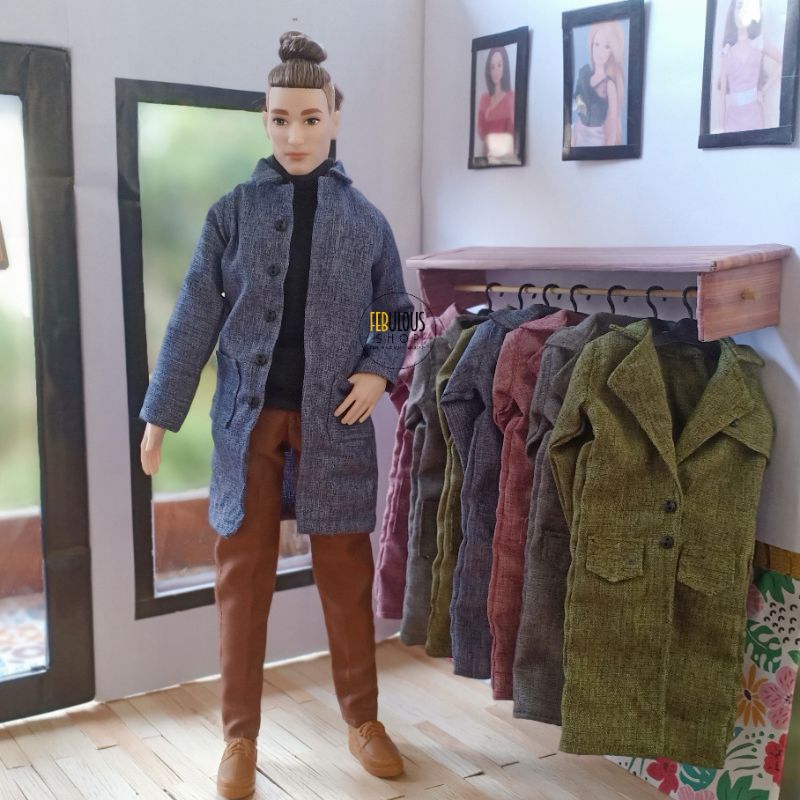 Ken Doll Clothes | Long Coat for Ken | Outfit for Ken | Shopee Malaysia