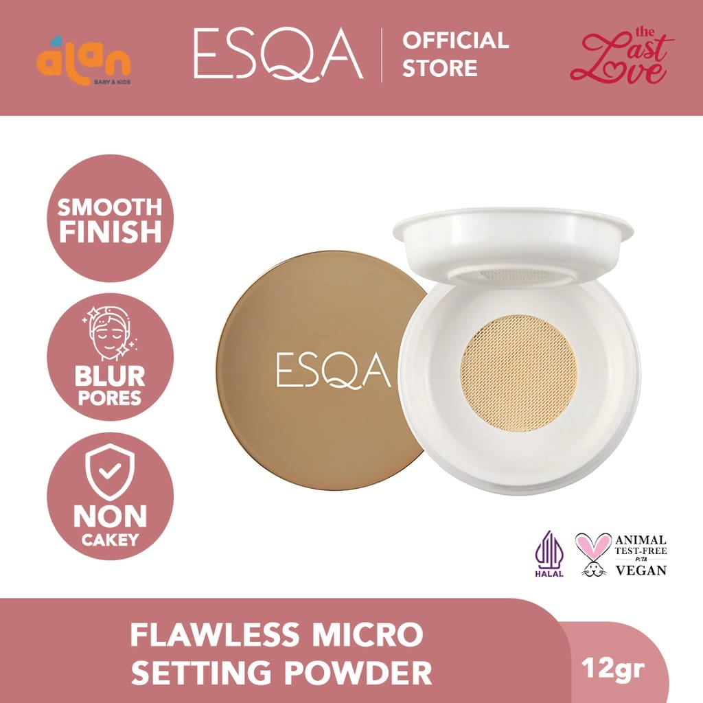 Lastlove 🩷 Esqa Flawless Micro Setting Powder | Shopee Malaysia