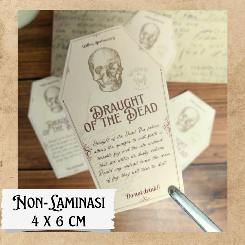 Harry Potter Potion Label Unit Per Pcs Harry Potter Potion Label ...