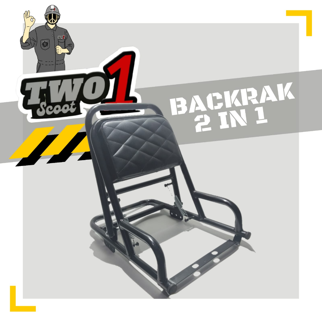 Backrack 2in1/ Rear Rack Backrest Vespa Px Ps Excel | Shopee Malaysia