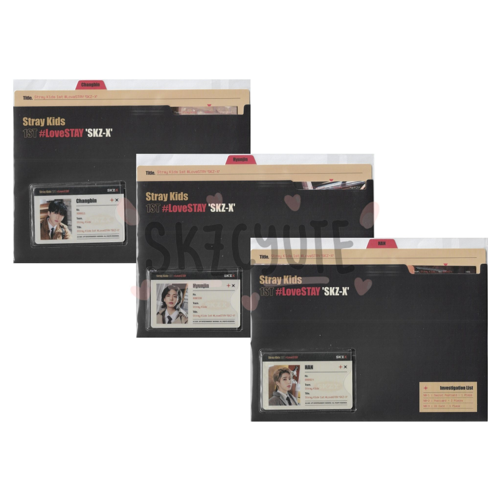 [SEALED] Stray KIDS OFFICIAL MERCH FANMEETING SKZ-X ID FILE SET ...