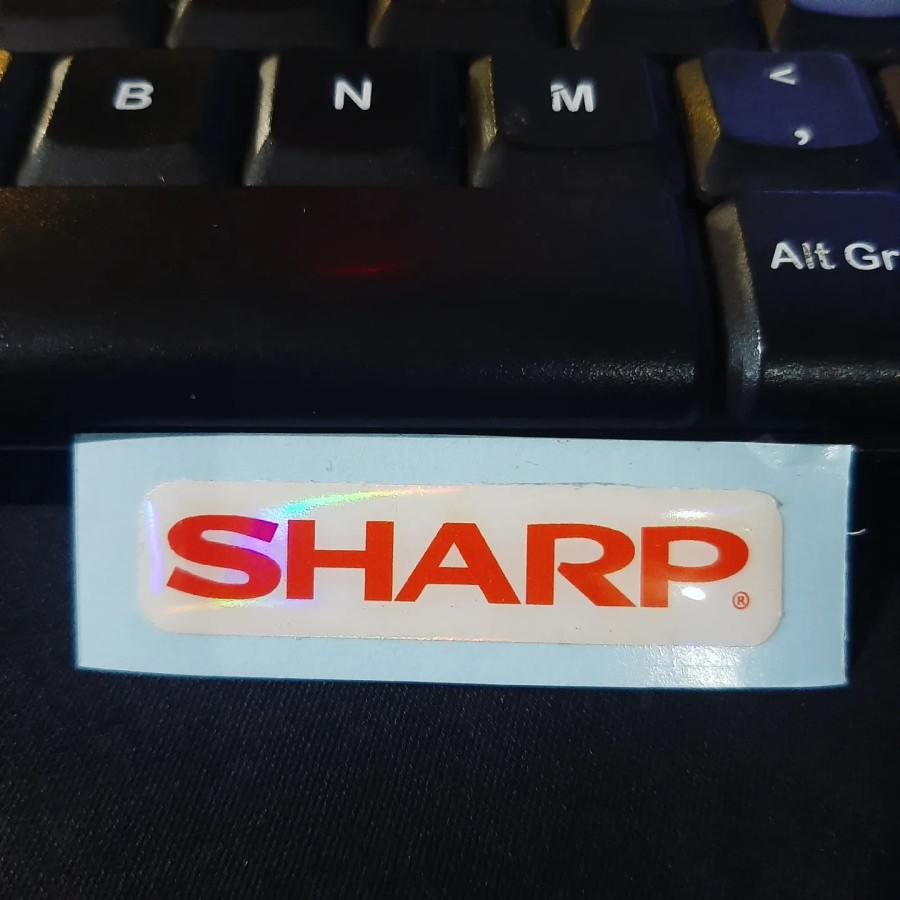 SHARP LOGO Resin Embossed Sticker Lycal Logo Sticker 3D Small Unit ...