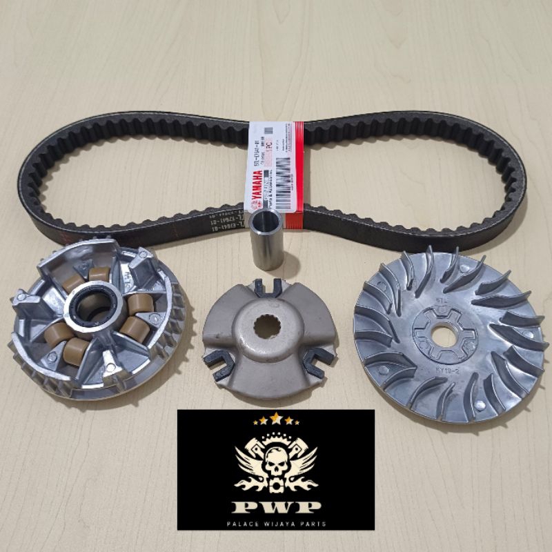 Cvt Home Roller Assy Package + Roller Fan + Vanbelt Fan Belt Mio Sporty ...