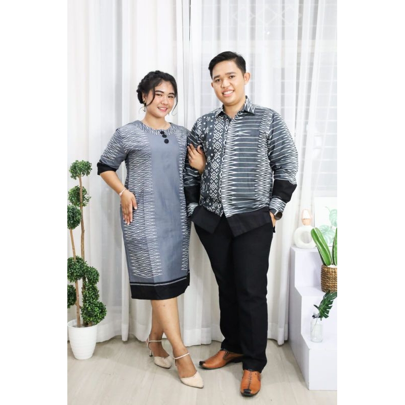KEMEJA Men's Ethnic Ulos Batak Batak Shirt with Sibolang Pattern ...