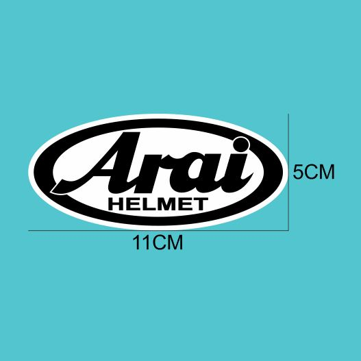 ARAI HELMET Cutting Sticker 11CM Oracal Material HELMET Sticker ...