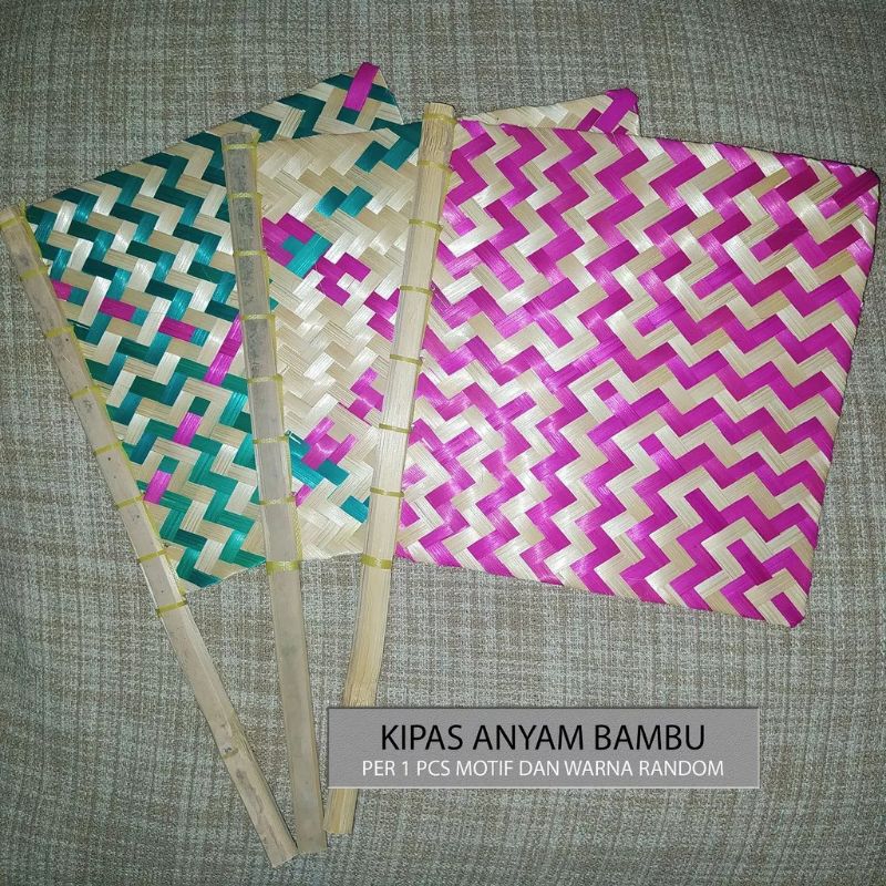 Woven bamboo fan, satay fan, multi-purpose fan, ancient fan | Shopee ...