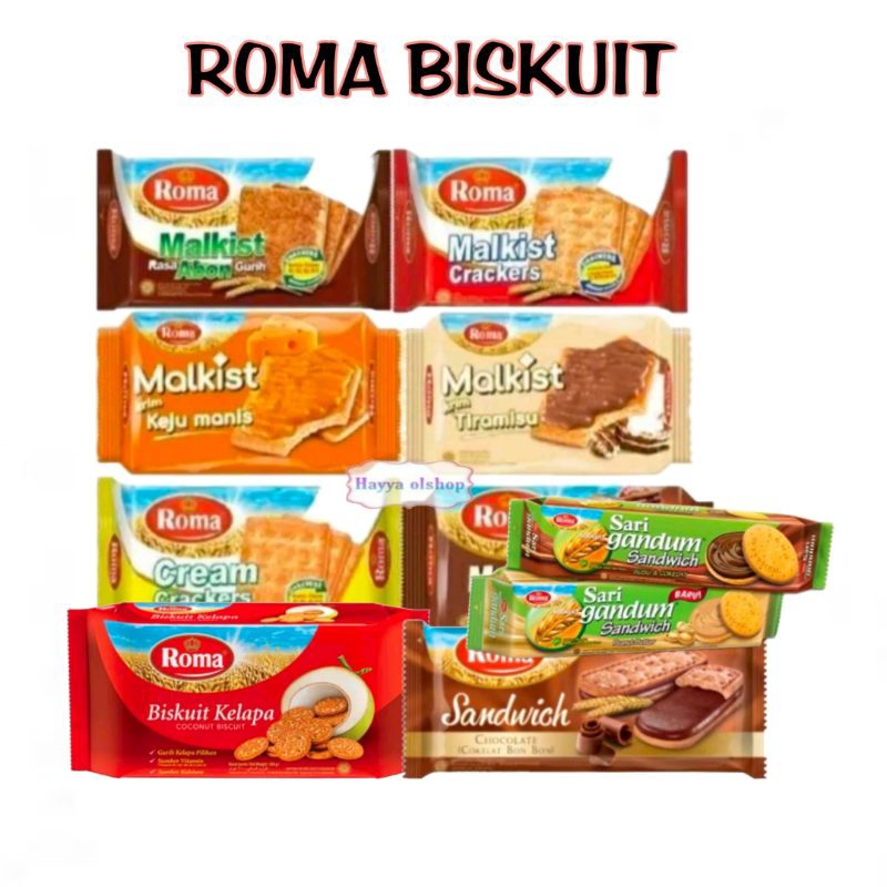 Roma Coconut Biscuits/Wheat Cider/Assorted Roma Biscuits | Shopee Malaysia