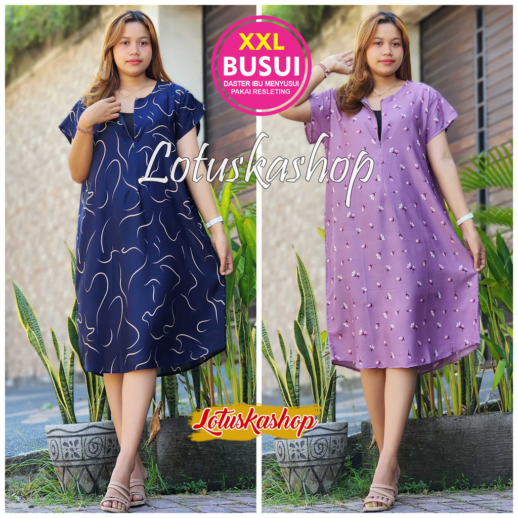 Jumbo Balinese Busui XXL Zippered Daster | Shopee Malaysia