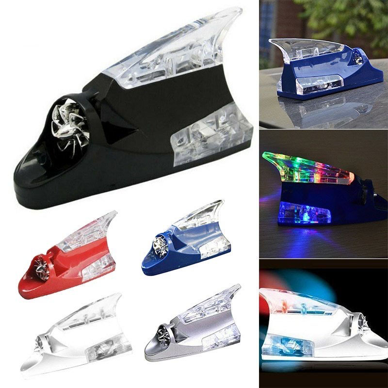 Led Shark Fin Antenna Wind Powered Shark Fin Antenna | Shopee Malaysia