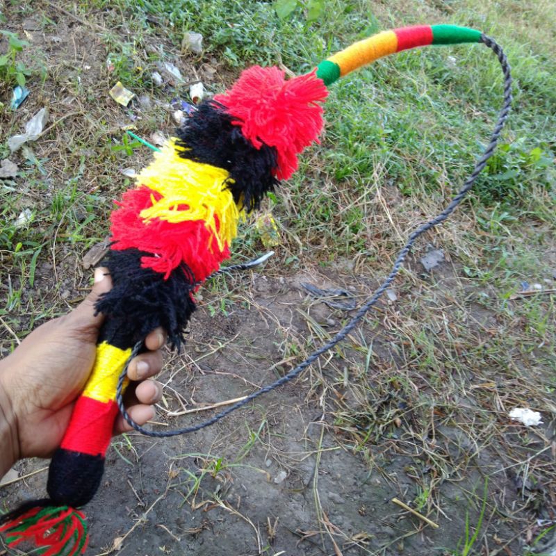 Traditional Toy Whip Whip Horse Whip jederan gomby0k Whip Large Feather ...