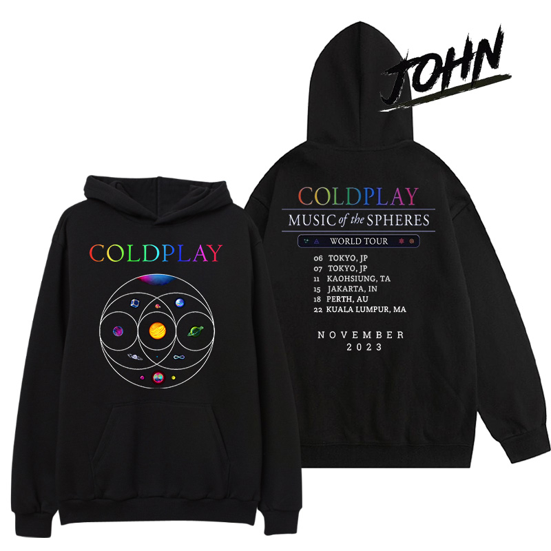Hoodie Jacket Coldplay Band Music Of The Speheres | Shopee Malaysia