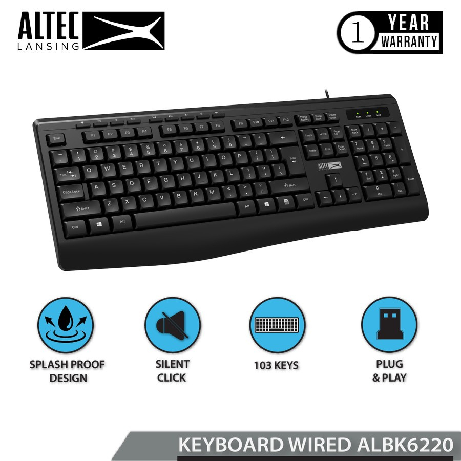 Altec Lansing ALBK6220 Keyboard | Shopee Malaysia