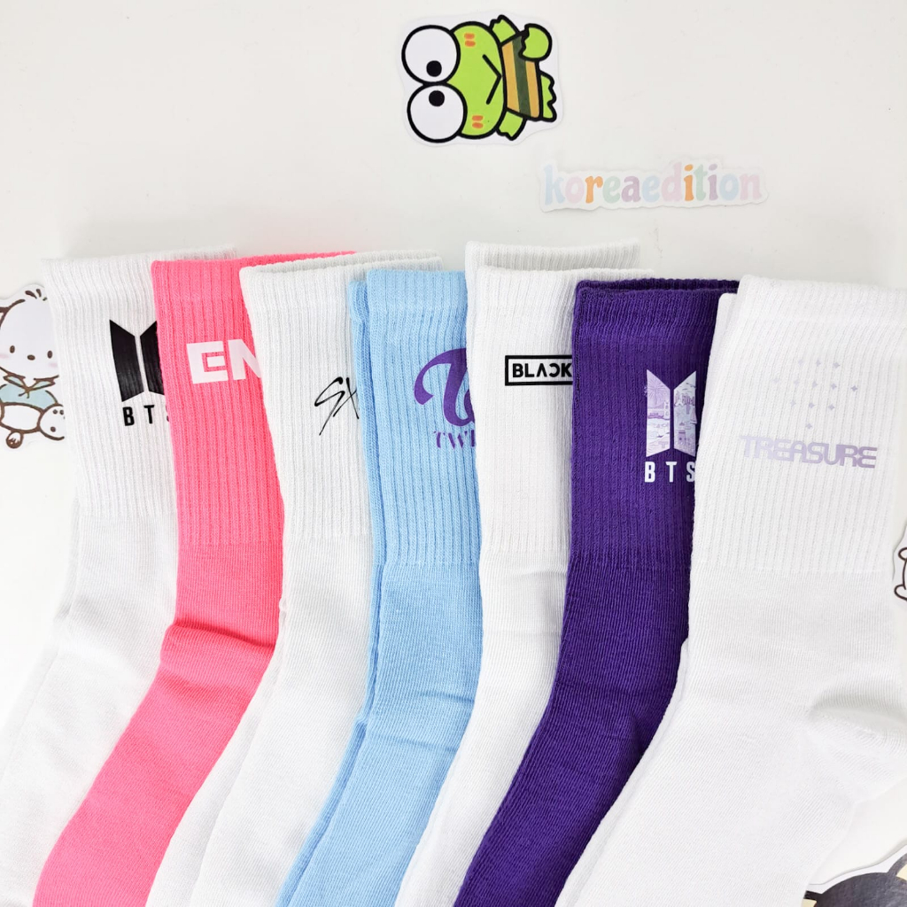 Kpop Socks BT21 BTS Blackpink Enhypen Stray Kids Treasure Twice Socks ...
