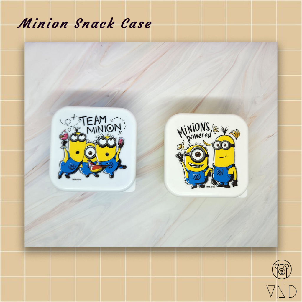 Minion Snack Case Sealed Container/ Bento Box ORI Universal Studio ...