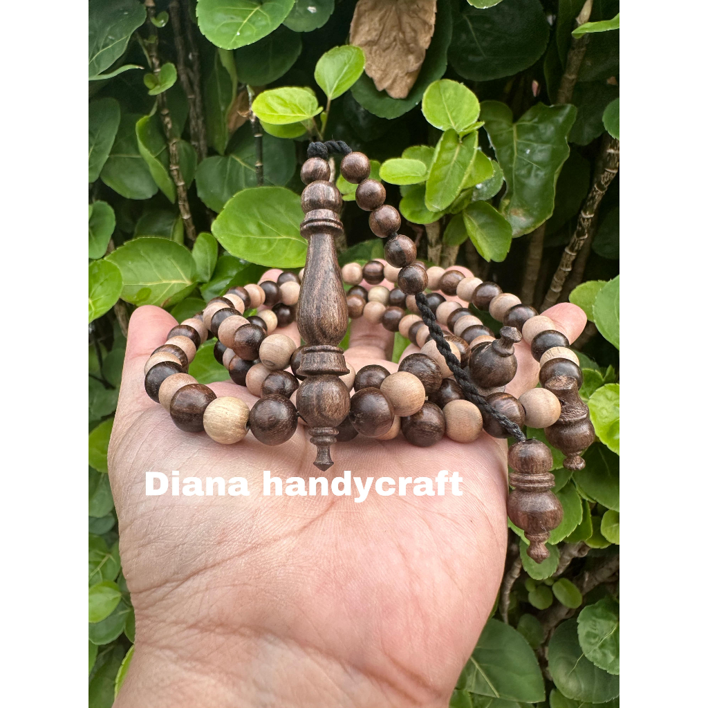 KAYU Kalimasada Dewandaru Wood Combination Rosary 8mm Dewandaru Wood ...