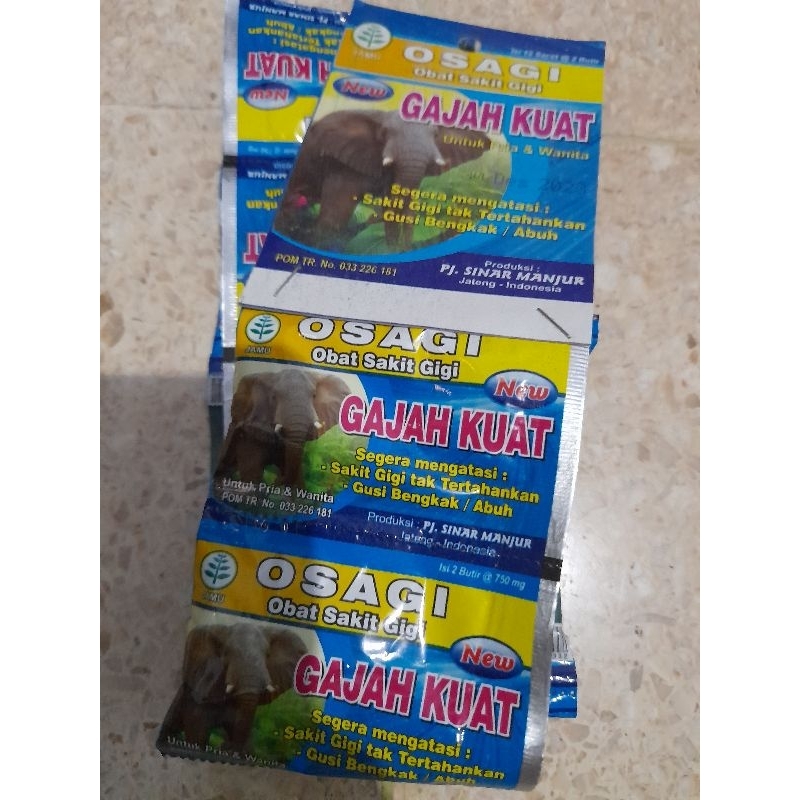 Osagi capsules for toothache and swollen gums, 12 sachets | Shopee Malaysia