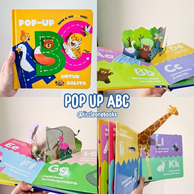 Pop up ABC/alphabet pop up book/pop up book For Children Learning ...