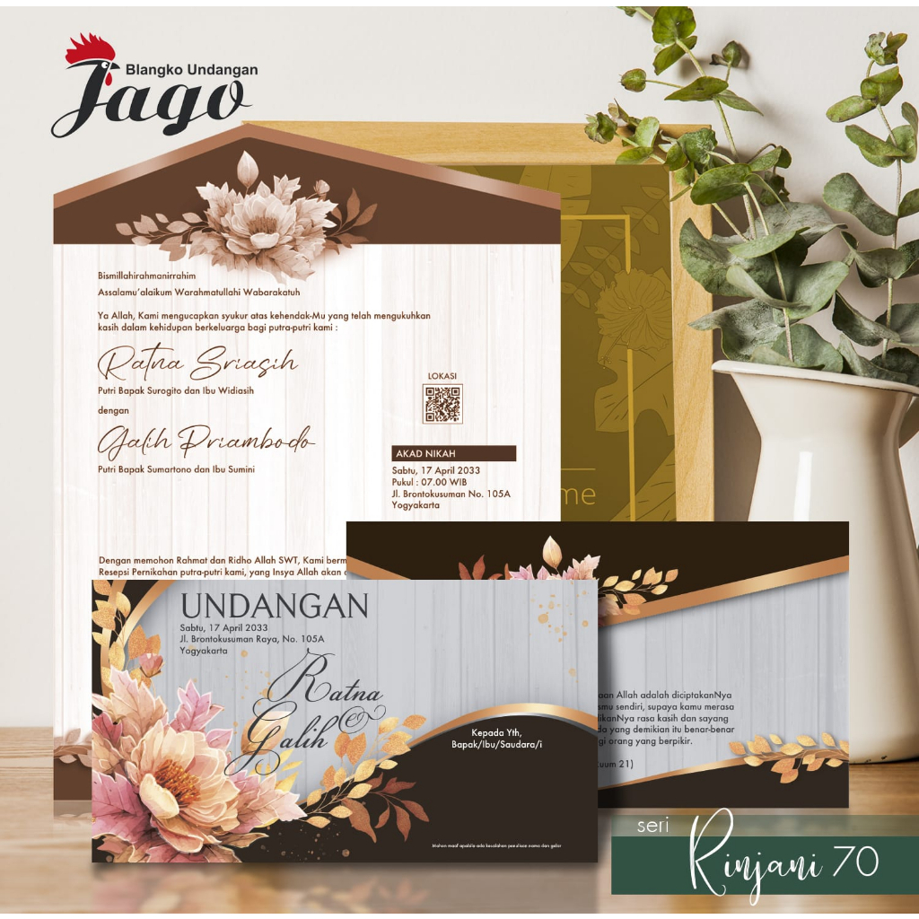 Jago 70 Invitation Blanks | Invitation | Invitation Blank | Shopee Malaysia