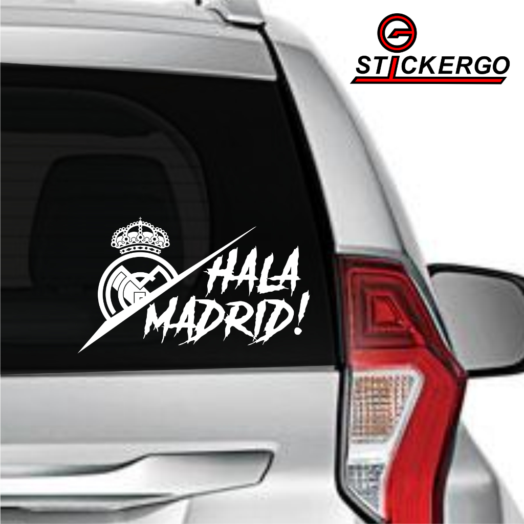 Real Madrid Car Window Sticker Fans Hala Madrid Cutting Sticker ...